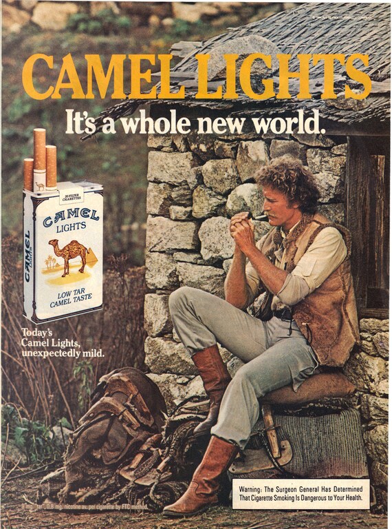 Vintage 1984 Print Ad for Camel Cigarettes - Etsy