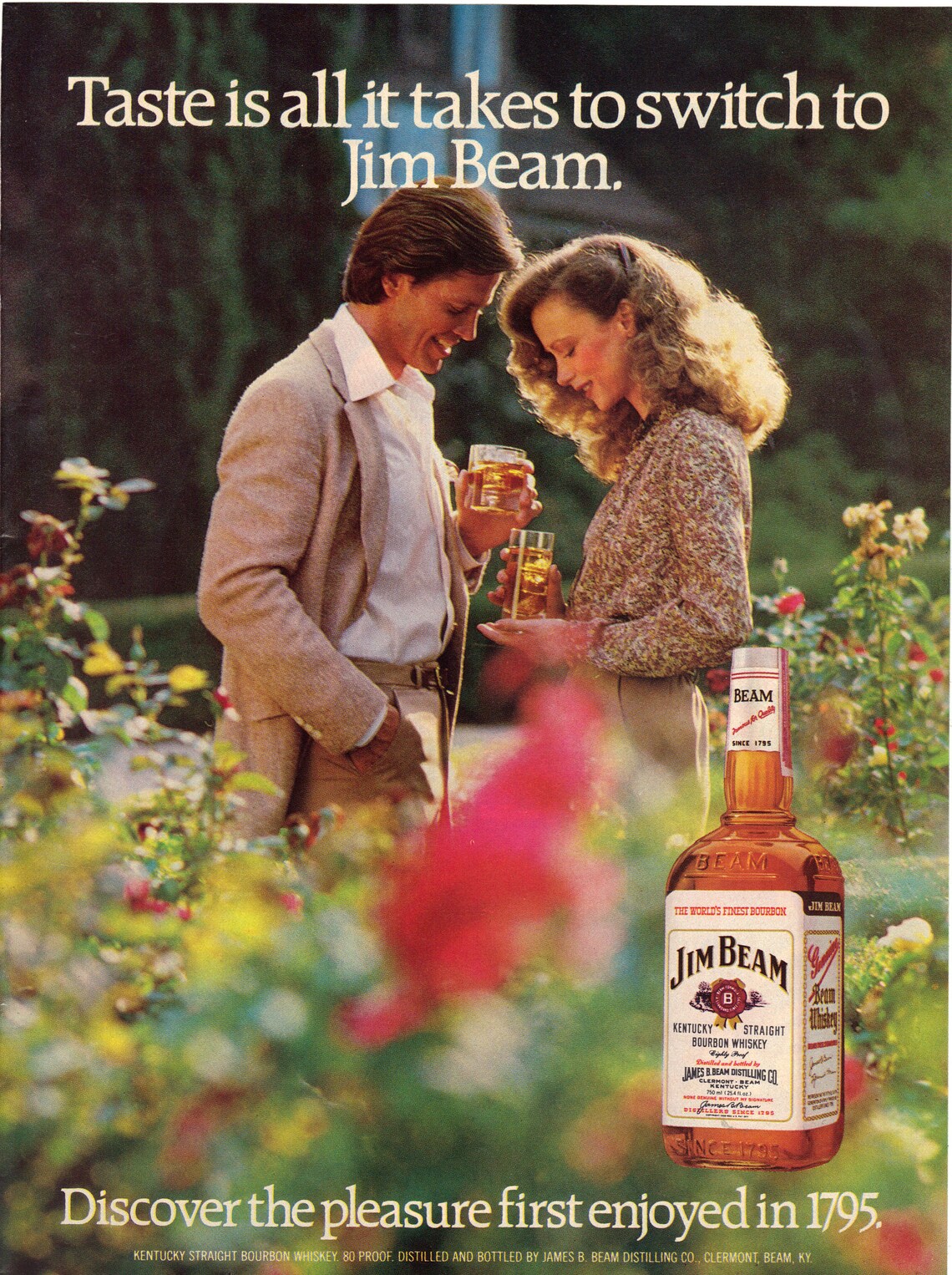 Vintage 1980 Bambino Electronic Games and Jim Beam Print Ad - Etsy