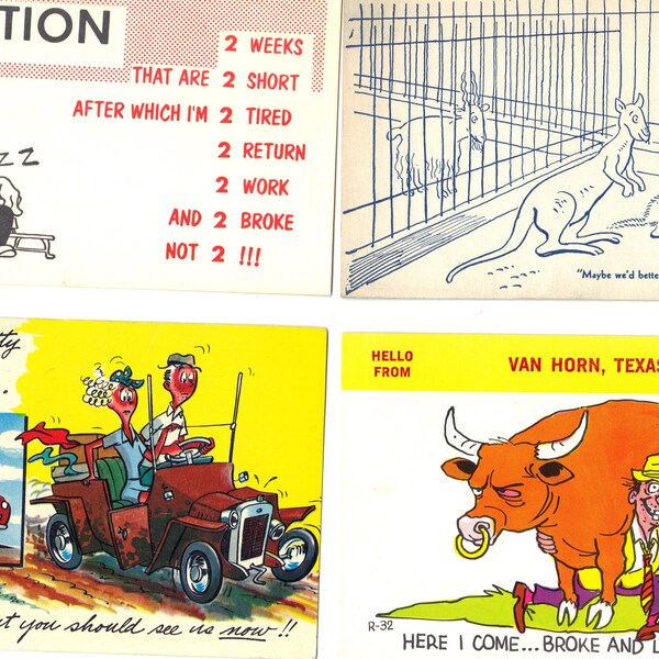 Comic Postcards - Etsy