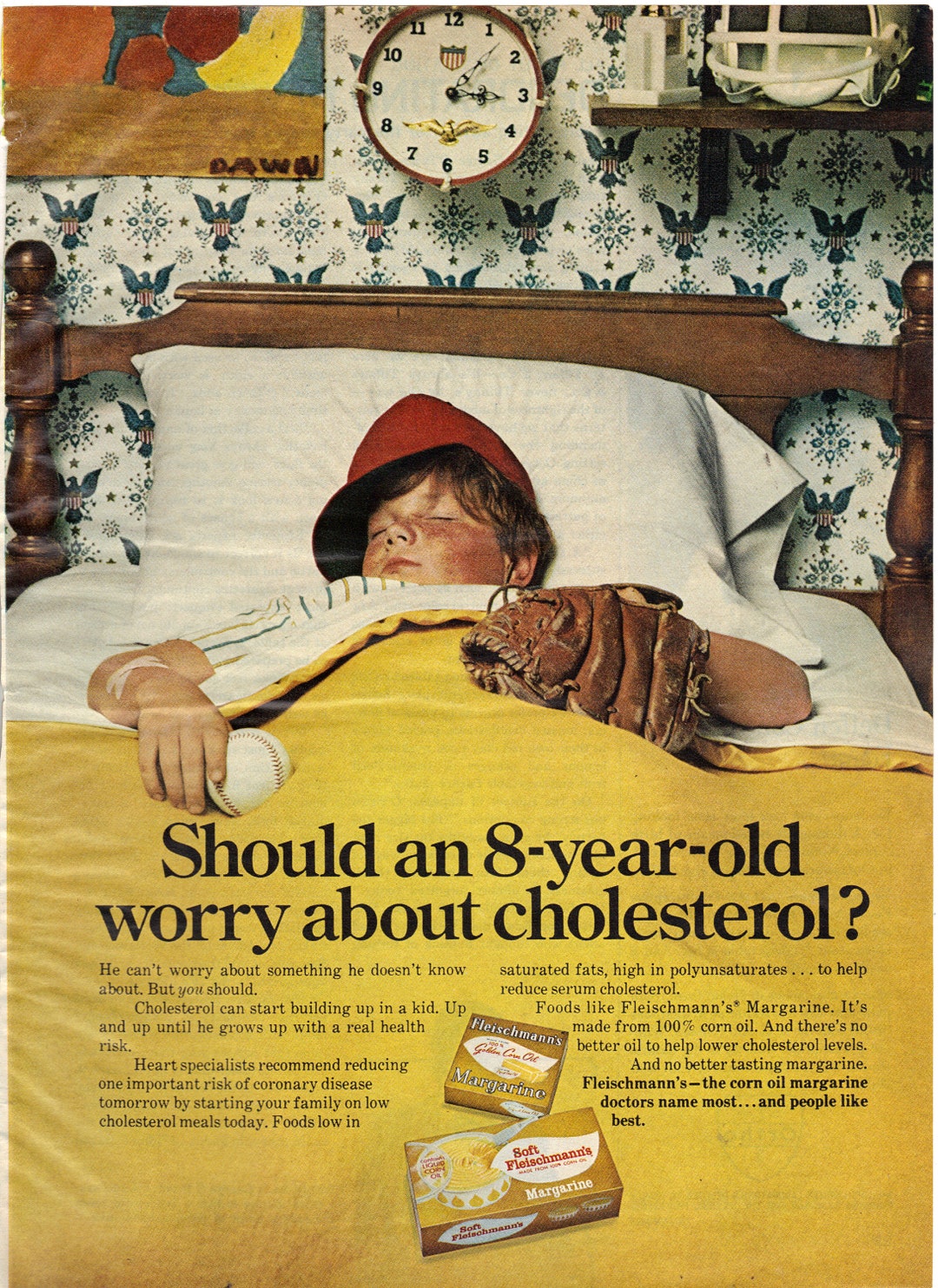 Vintage 1970 Print Ad for Fleischmann's Margarine - Etsy