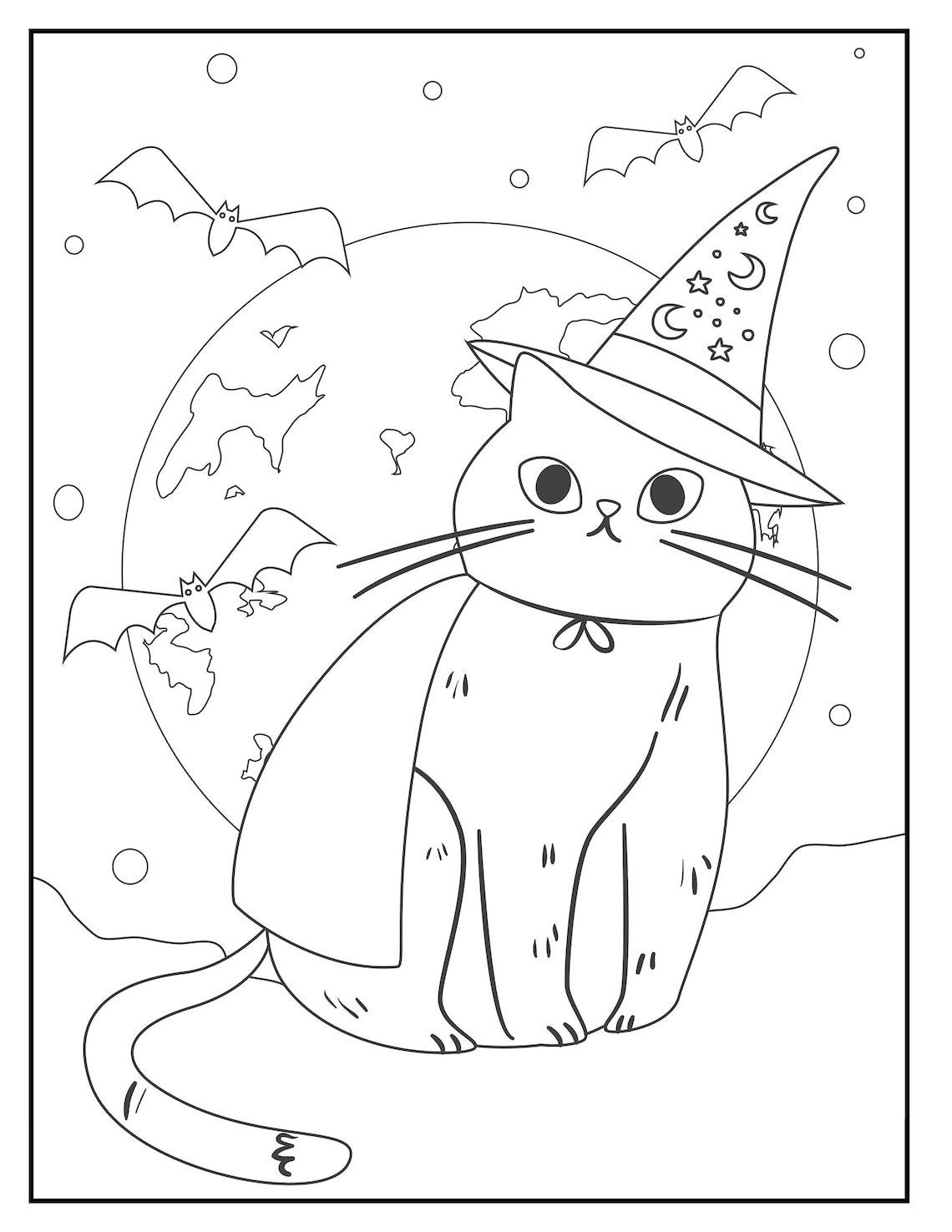 40 Printable Halloween Coloring Pages | Etsy