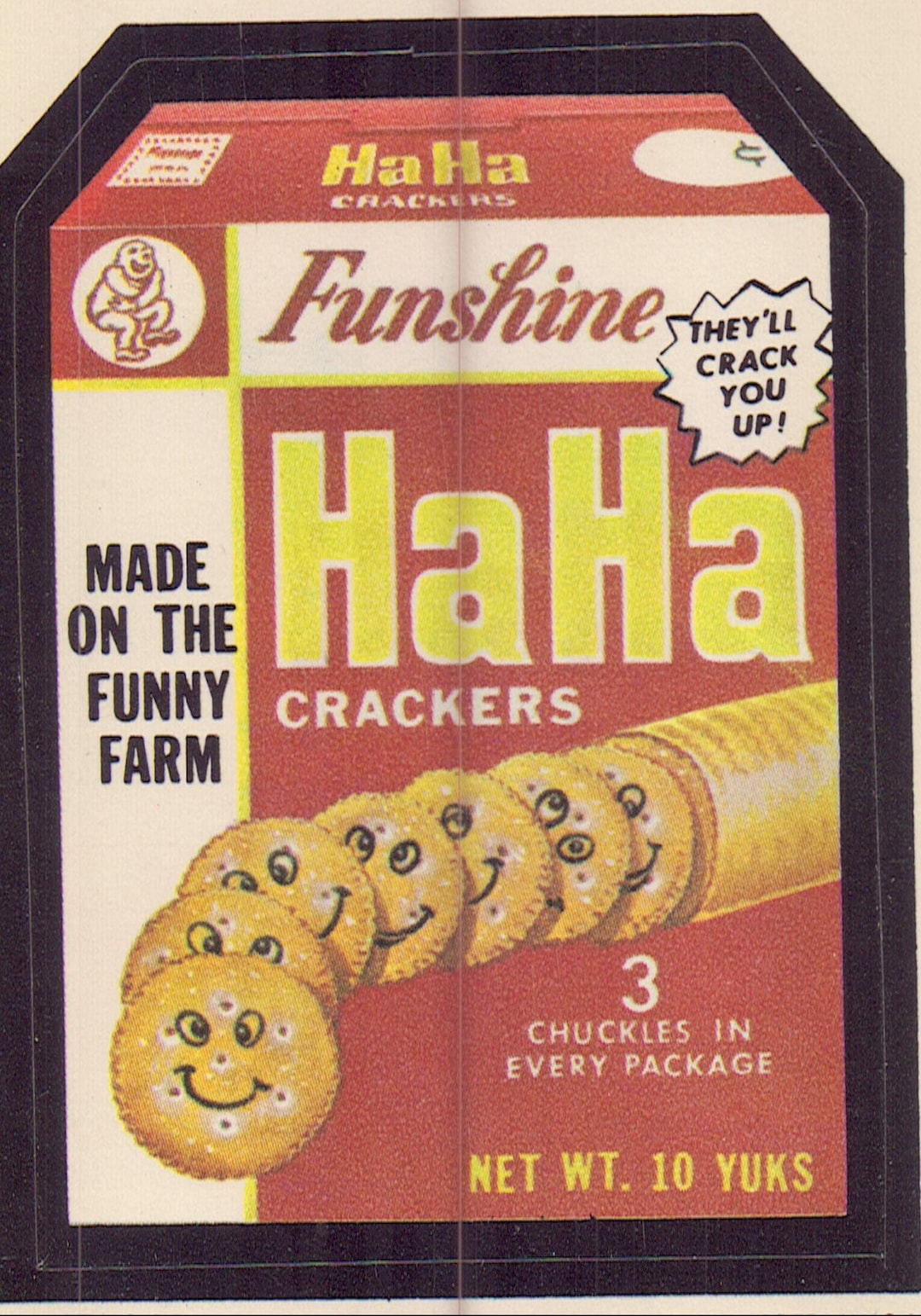 1979 Topps Wacky Packages Trading Cards / Stickers - Haha Crackers - Etsy