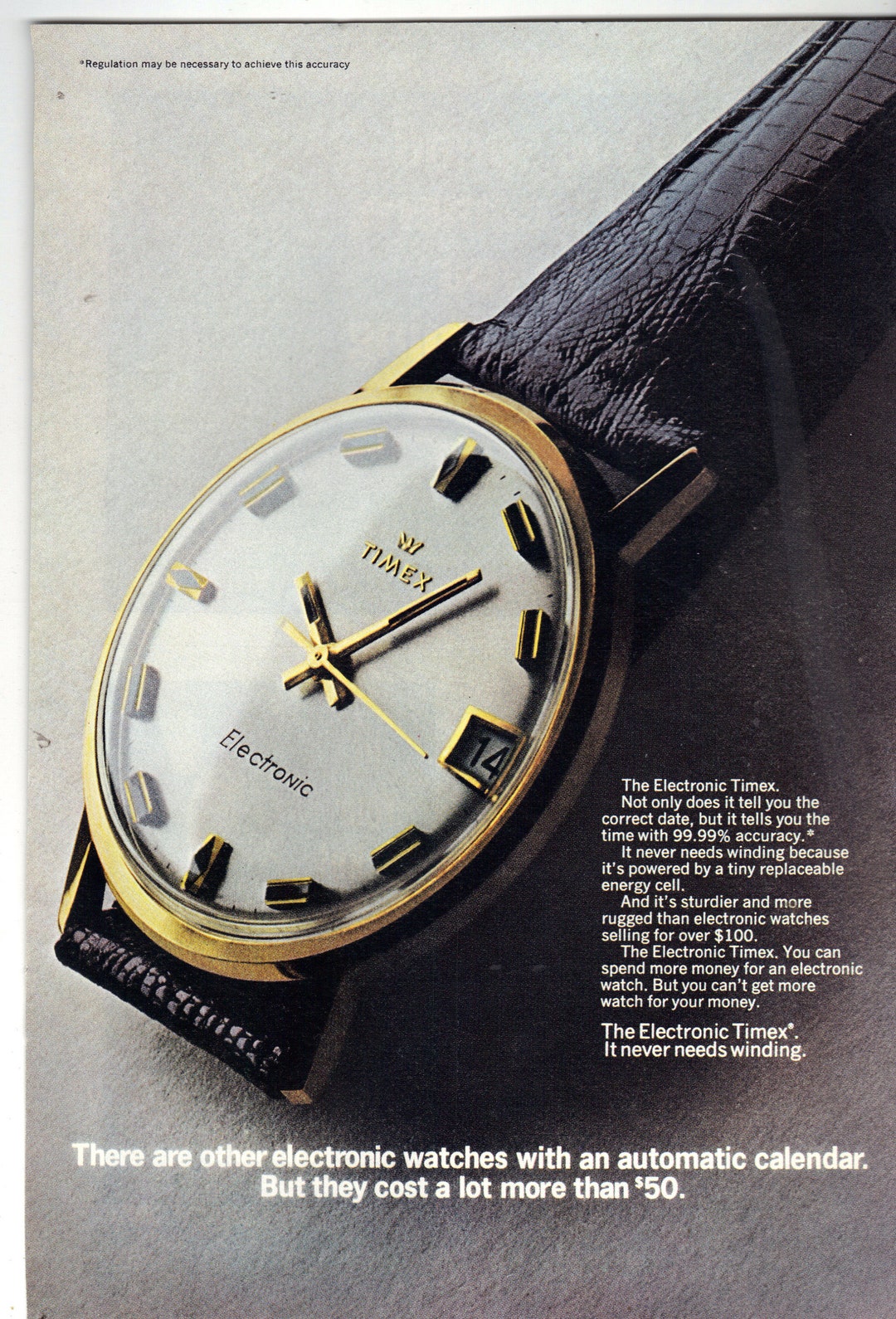 Vintage Print Ad - 1969 for Timex Electronic Watch - Etsy