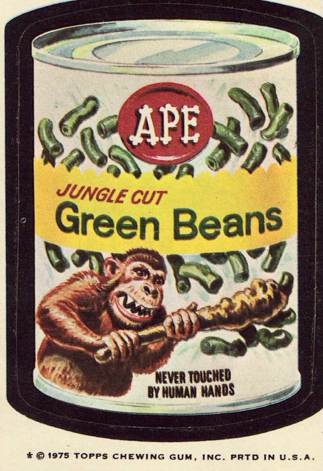 1975 Topps Wacky Packages Trading Cards / Stickers - Jungle Cut Green ...