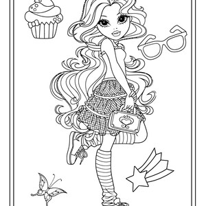 25+ Printable Fashion Girl Pages for Children - Etsy