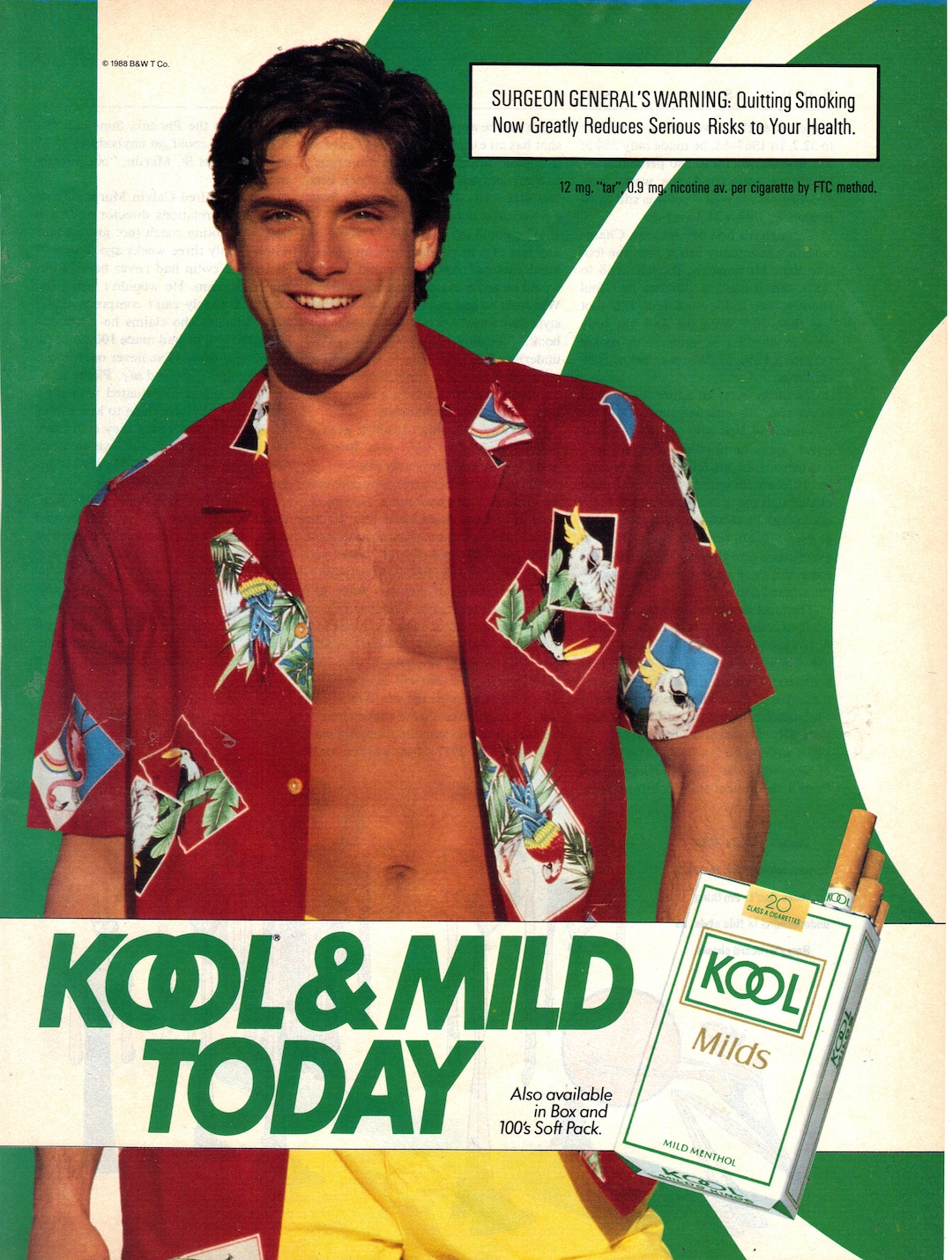Vintage 1989 Kool Milds Cigarettes Print Ad - Etsy