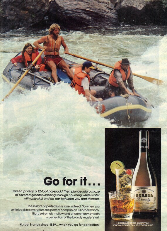 Vintage 1982 Print Ad for Korbel Brandy and Stihl Chainsaws - Etsy