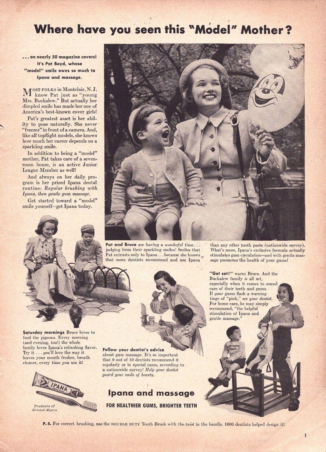 1948 Ipana Toothpaste Magazine Print Ad Mickey Mouse Balloon - Etsy