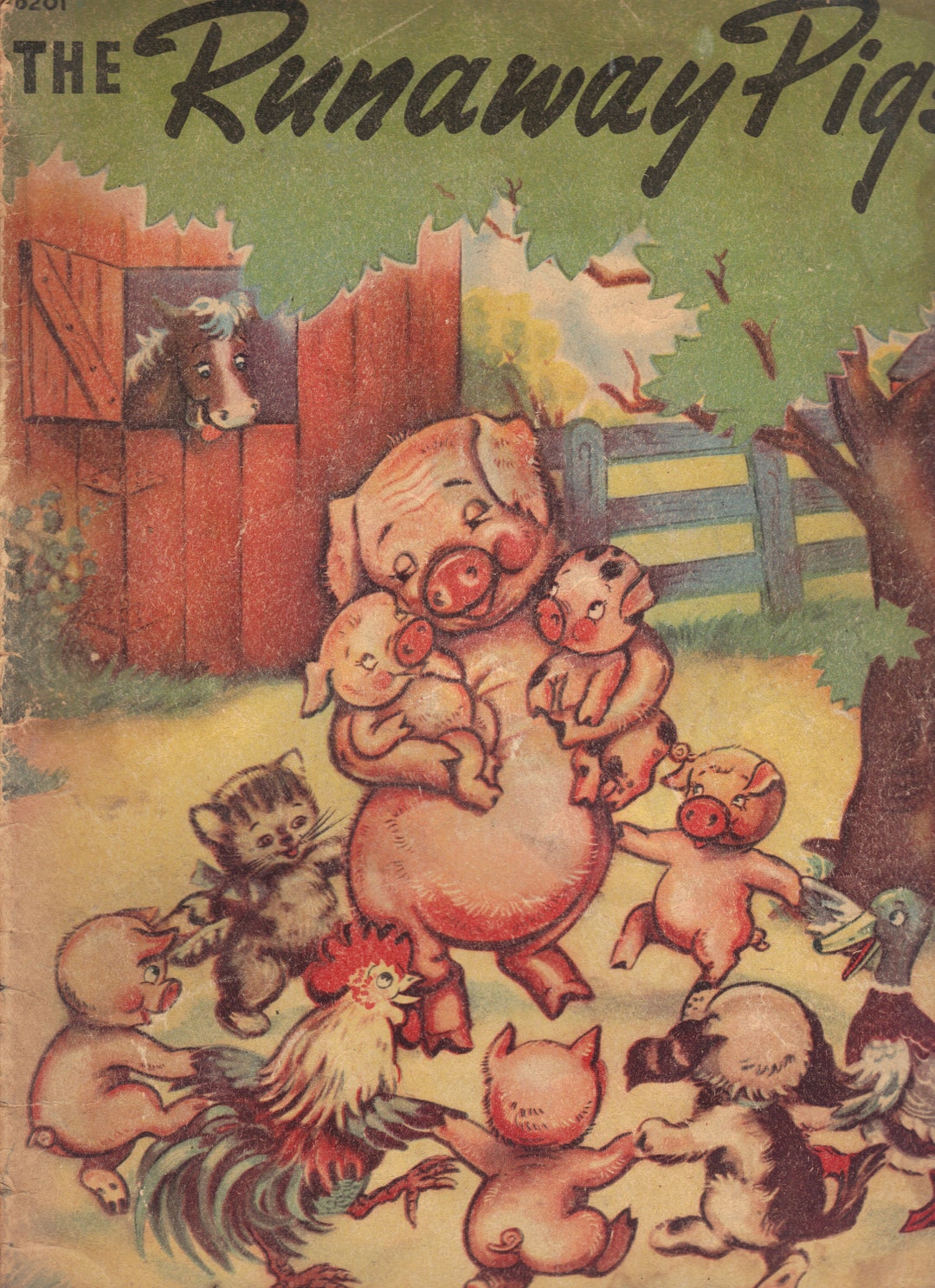 Vintage Children's Book - the Runaway Pigs - Etsy