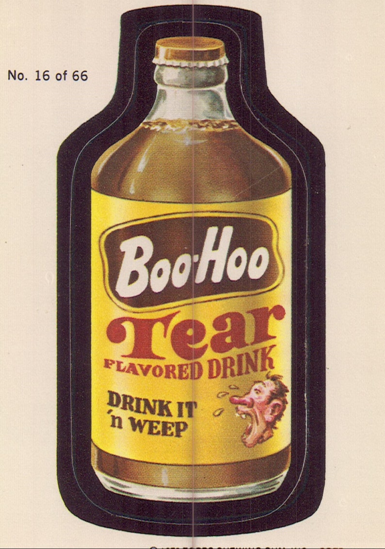 1979 Topps Wacky Packages Trading Cards Stickers Boo-hoo - Etsy