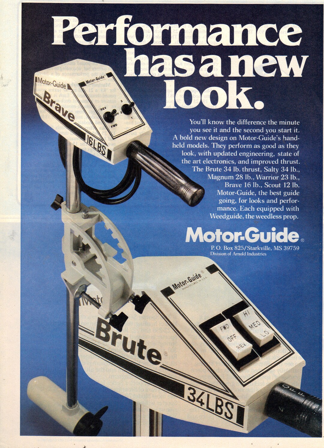 Vintage 1982 Print Ad for Motor-guide Trolling Motors - Etsy
