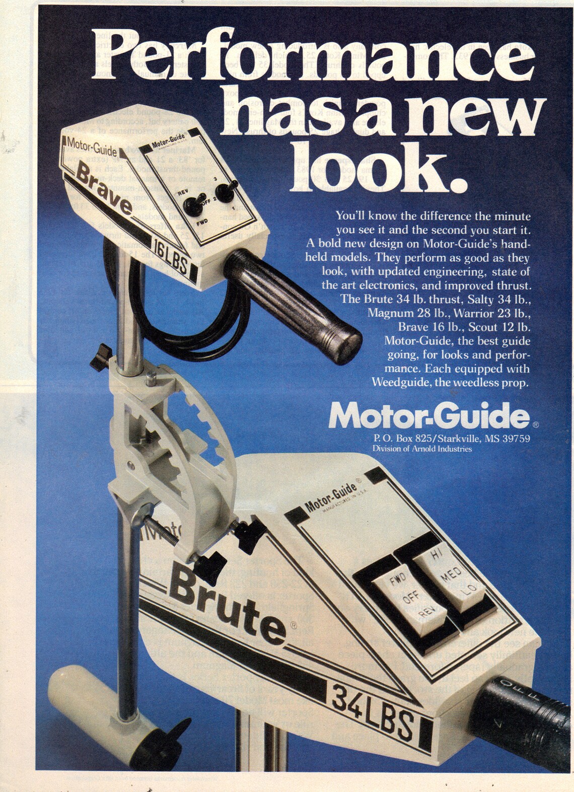 Vintage 1982 Print Ad for Motor-guide Trolling Motors - Etsy