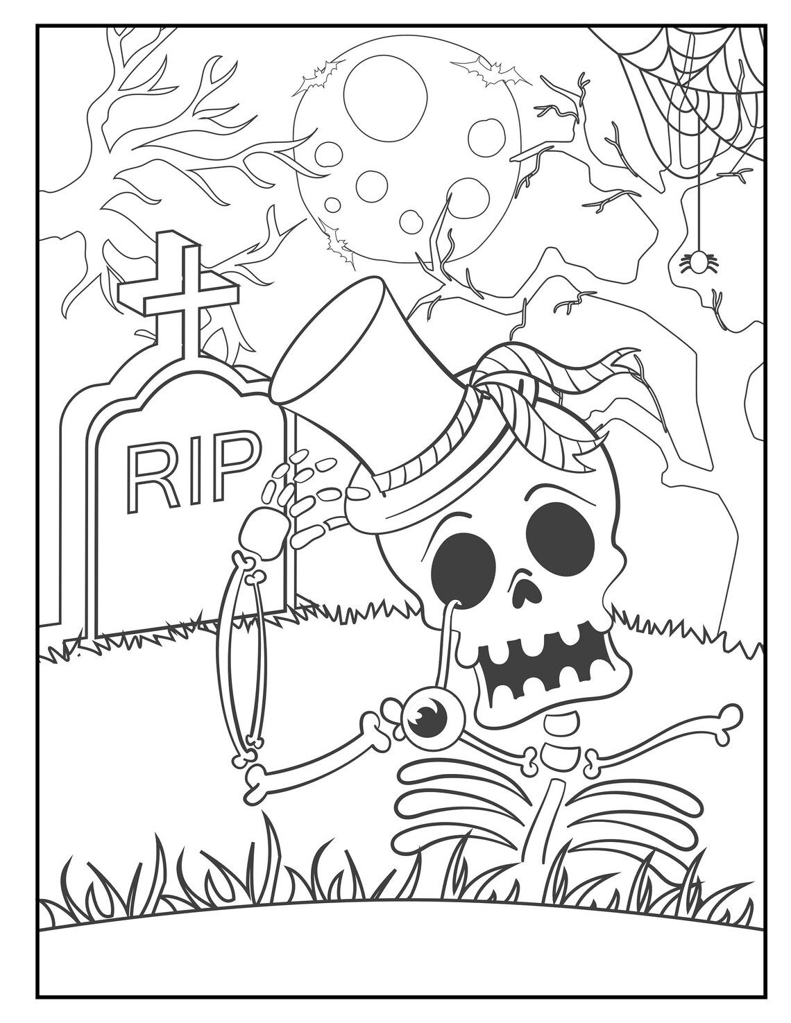 40 Printable Halloween Coloring Pages | Etsy