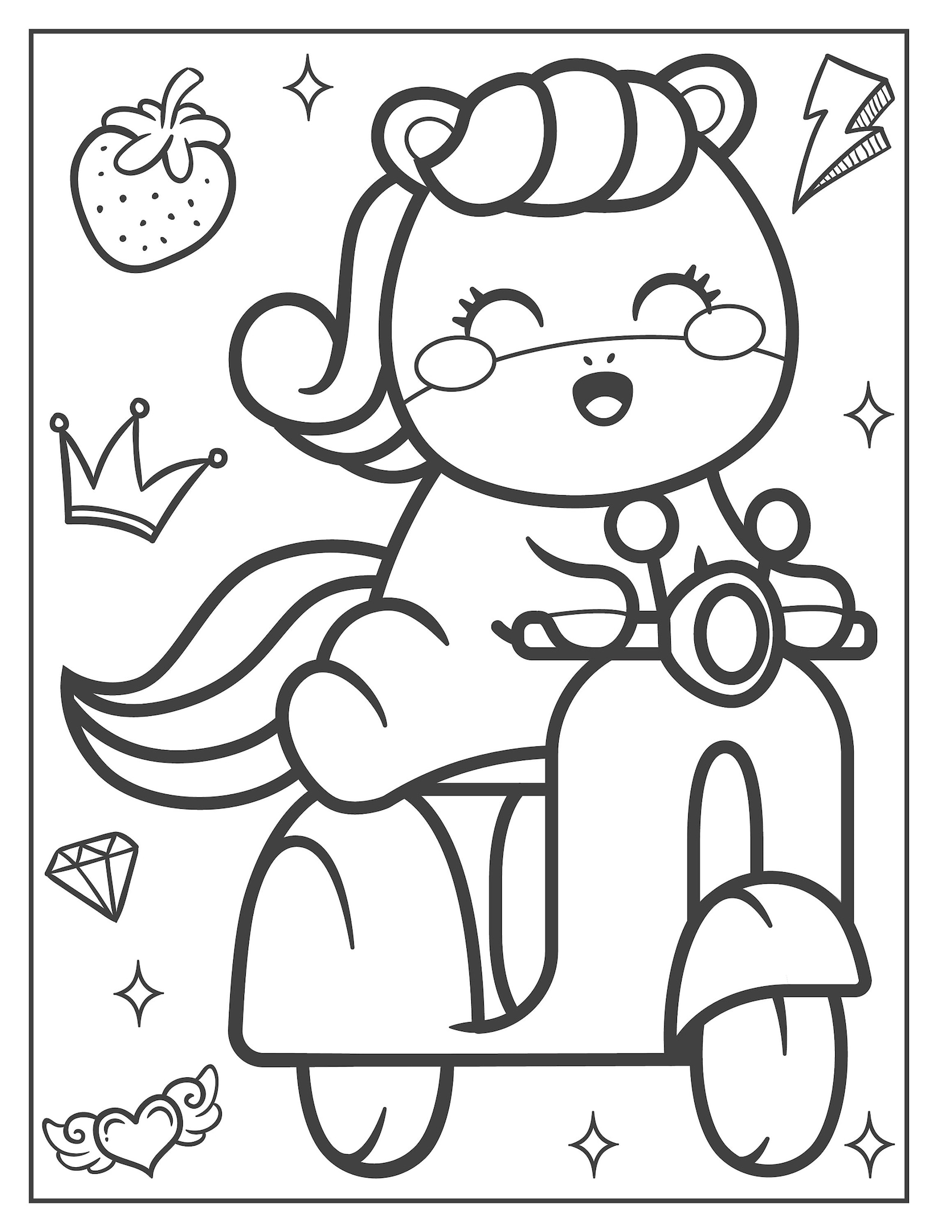 40 Printable Pony Coloring Pages for Children - Etsy