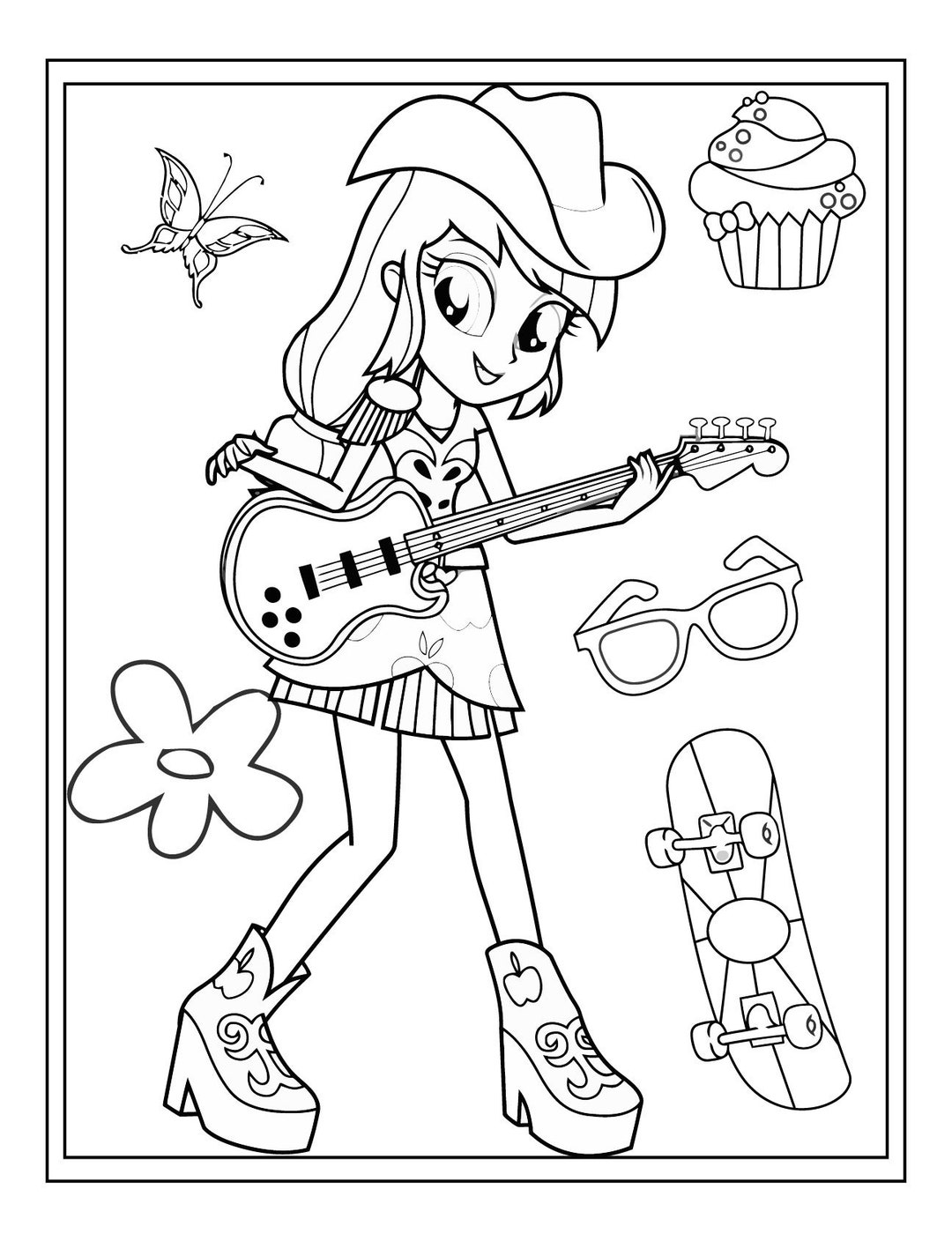 25+ Printable Fashion Girl Pages for Children - Etsy