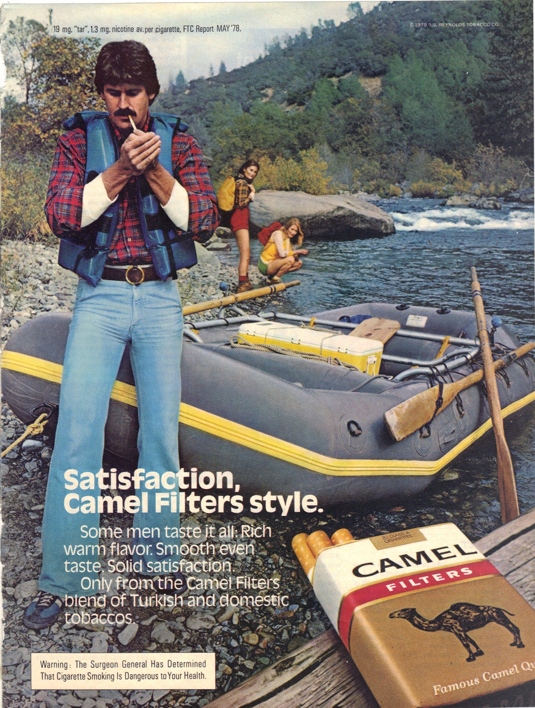 Vintage 1979 Print Ad for Camel Lights Cigarettes - Etsy