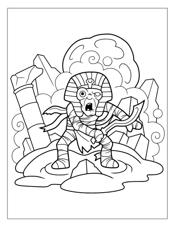 Set of 12 Printable Zombie Coloring Pages for Children | Etsy