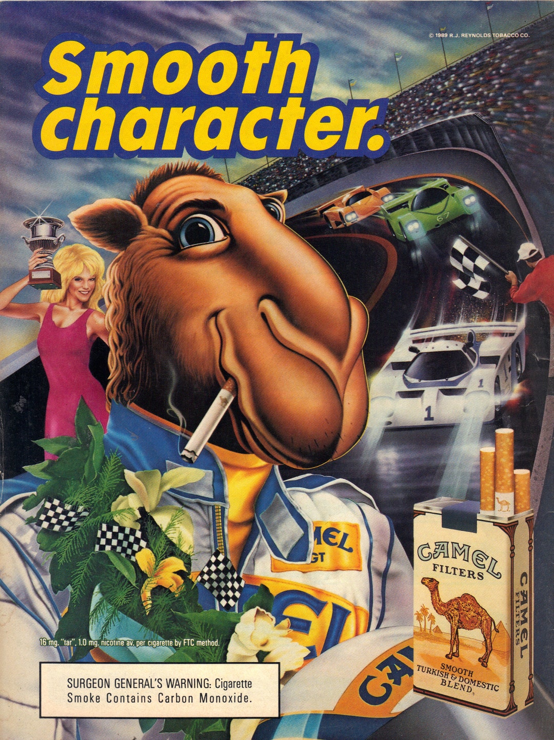 Vintage 1989 Print Ad for Camel Cigarettes With Joe Camel and Stroh's ...