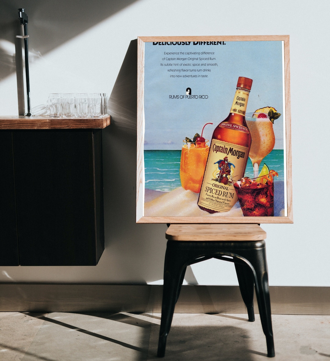 Vintage 1992 Captain Morgan Print Ad| Printable Wall Art| Digital ...