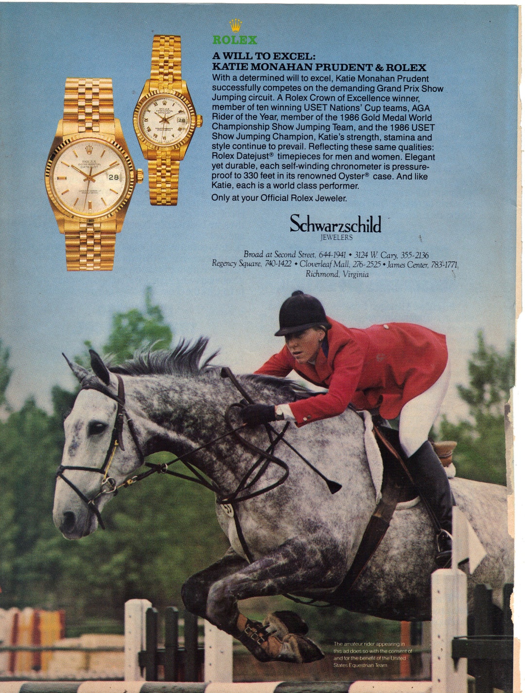 Vintage 1989 Print Ad for Rolex Watches - Etsy