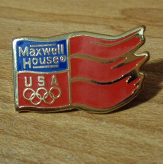 Maxwell House U.S. Olympic Pin - Gem