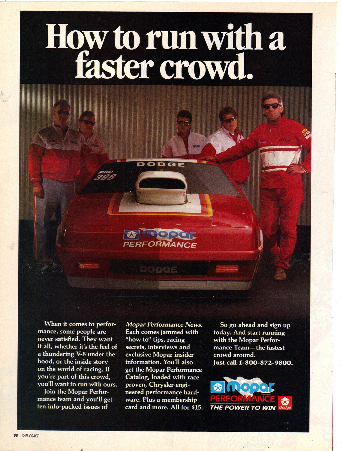 Vintage 1989 Print Ad for Budweiser and Mopar Performance - Etsy