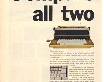 Royal Electric Typewriter - Etsy