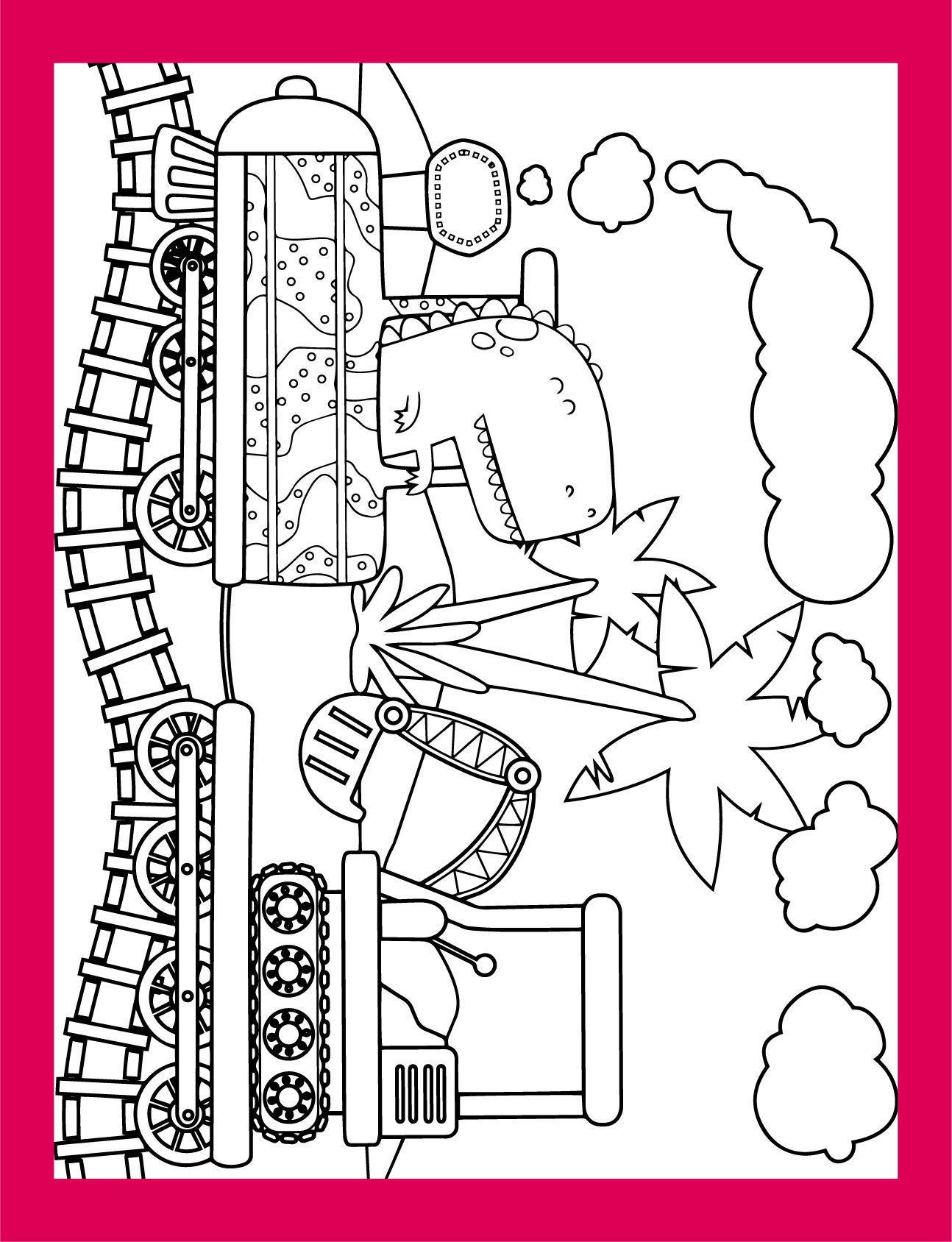 Circus Train Coloring Pages