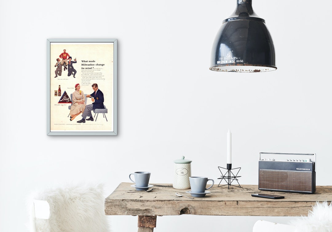 Vintage 1952 Blatz Beer Print Ad| Digital Download| Printable Wall Art ...