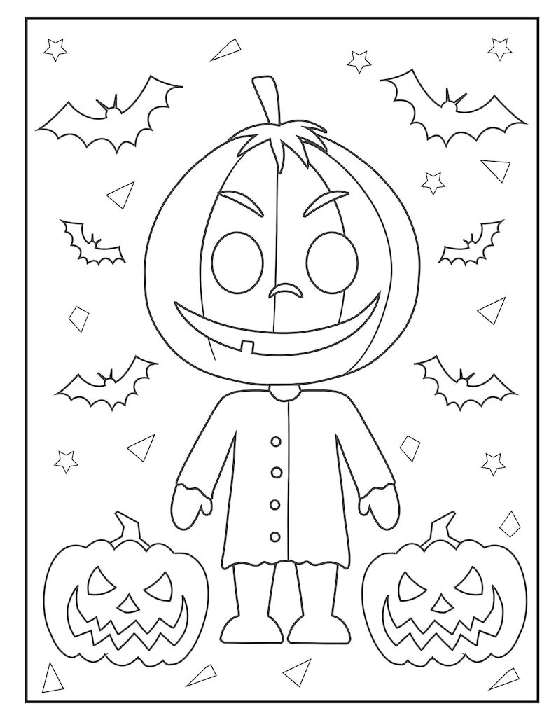 40 Printable Halloween Coloring Pages | Etsy