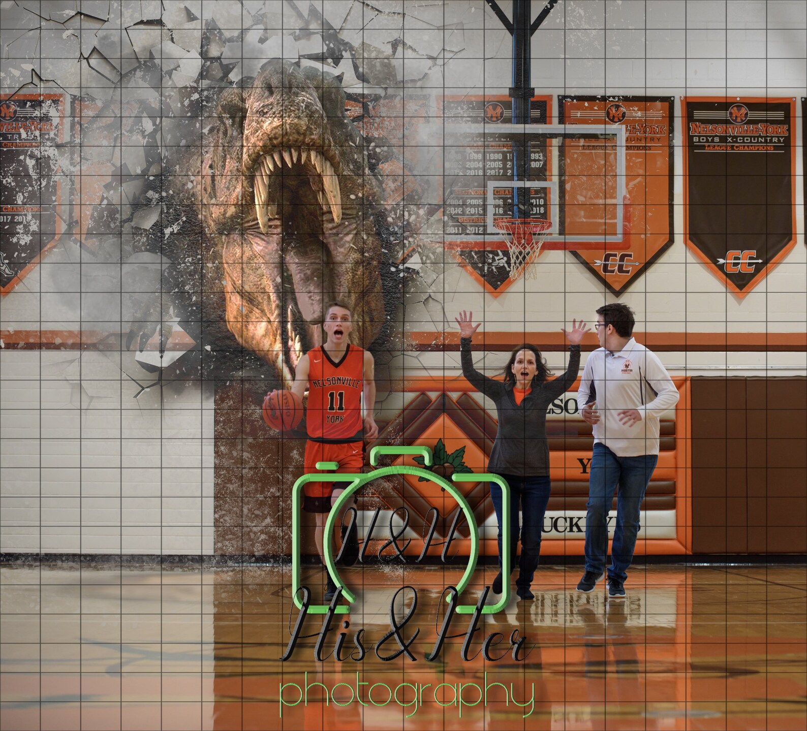T-Rex Breaking Through Wall PNG Digital Overlay | Etsy