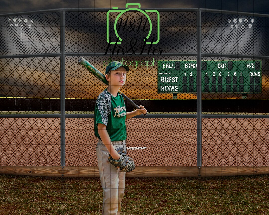 The Back Stop, Baseball, Softball, Digital Background, Digital Backdrop ...