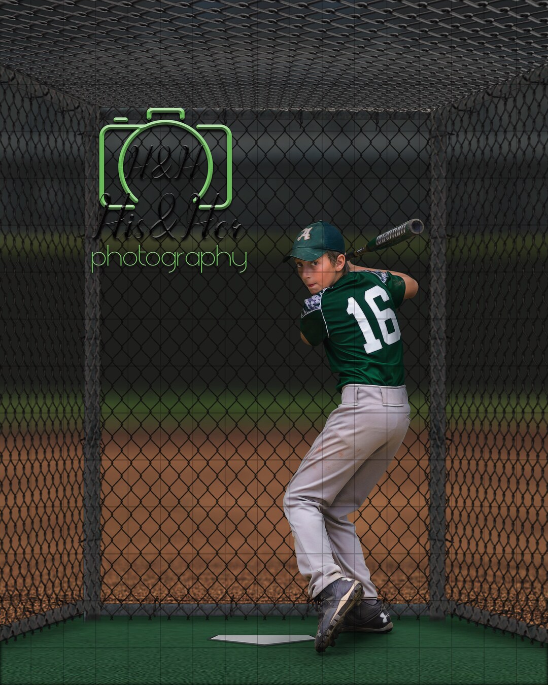 Baseball Batting Cage Vertical, Digital Background, Digital Backdrop ...