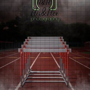 Vertical Track Hurdle, Digital Background, Digital Backdrop, Digital ...