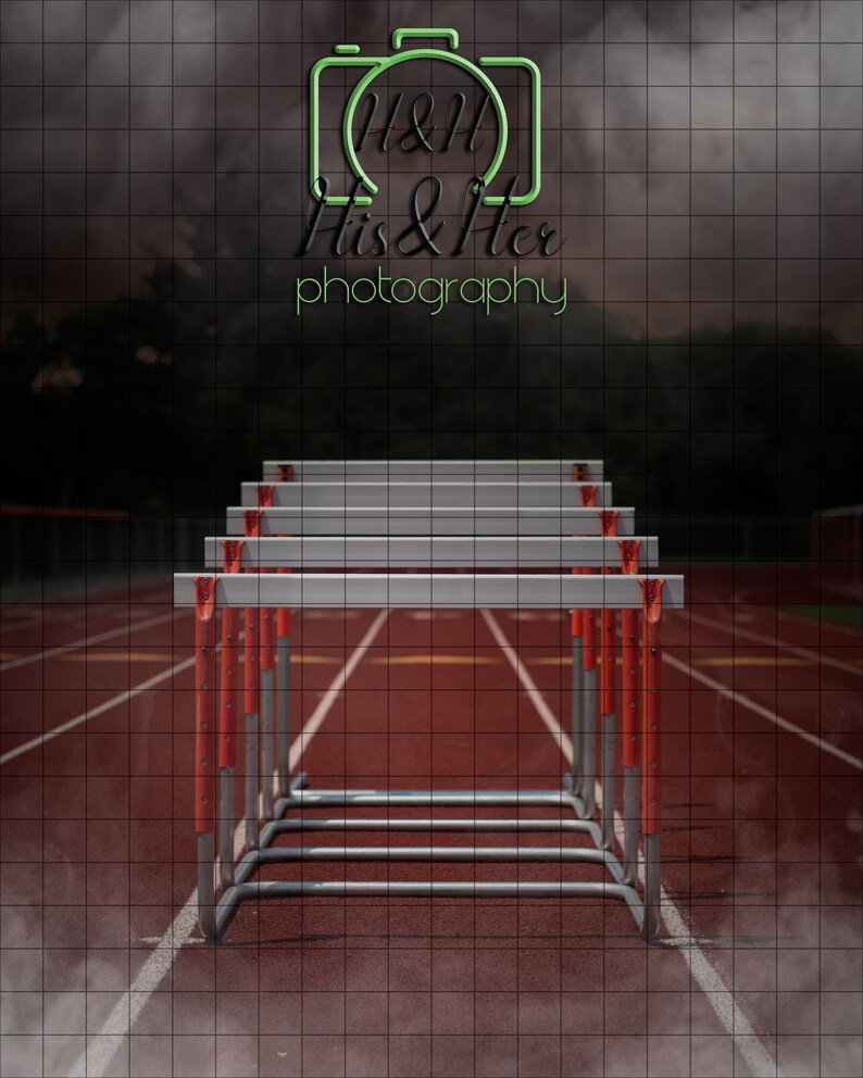 Vertical Track Hurdle Digital Background Digital Backdrop | Etsy