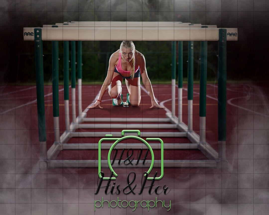 Track Hurdles, Sports, Digital Background, Digital Backdrop, Digital ...