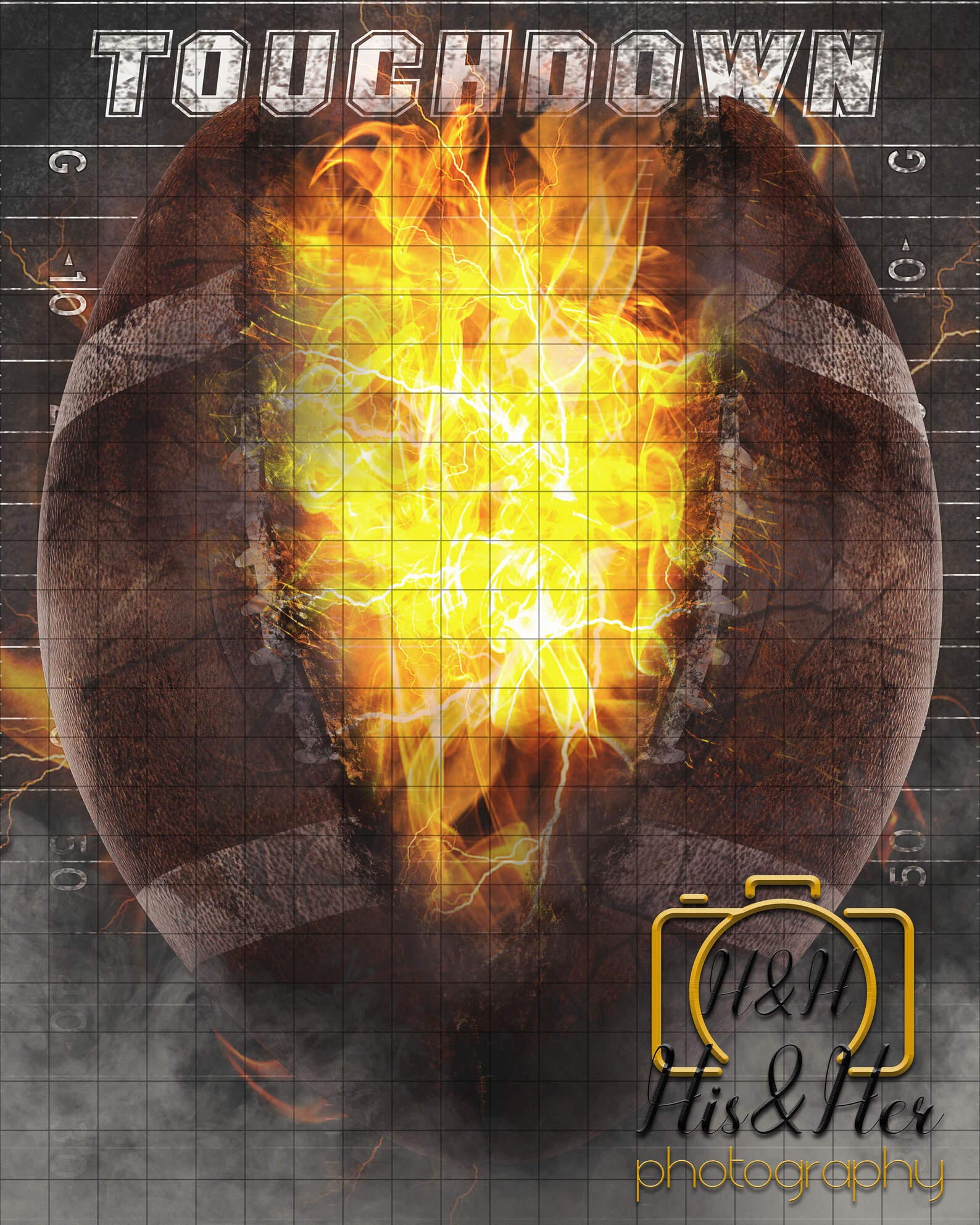 Football Touchdown Explosion Digital Background Digital - Etsy