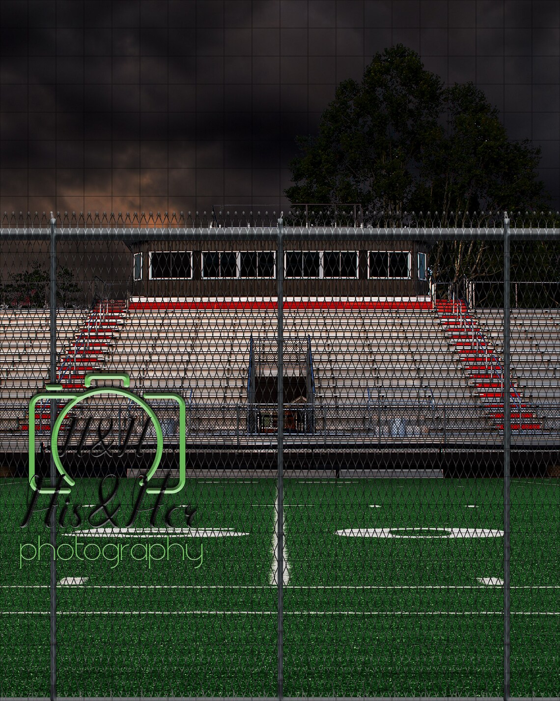 Football Field Fence Digital Background Digital Backdrop - Etsy