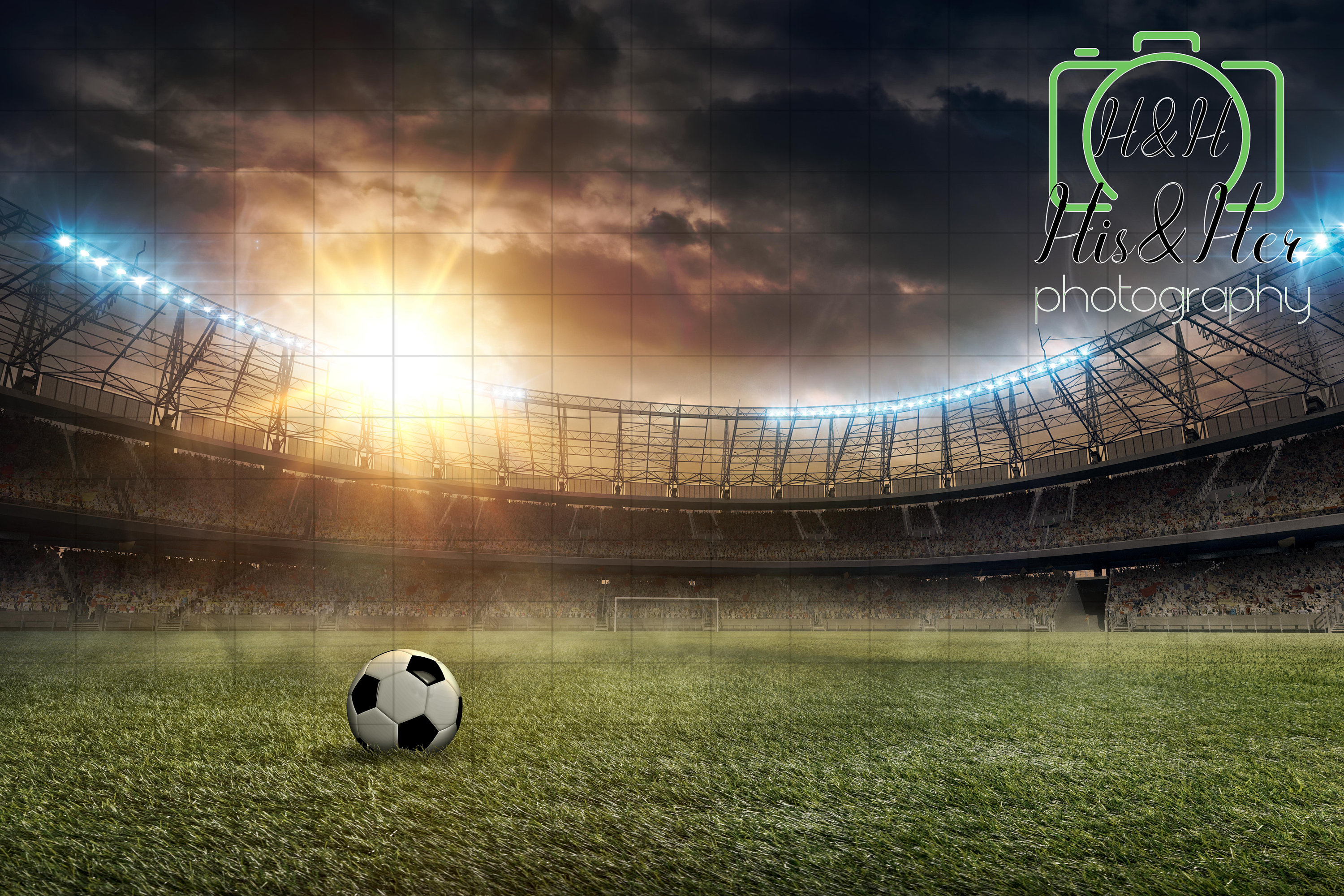 Soccer Stadium With and Without Soccer Ball Digital - Etsy