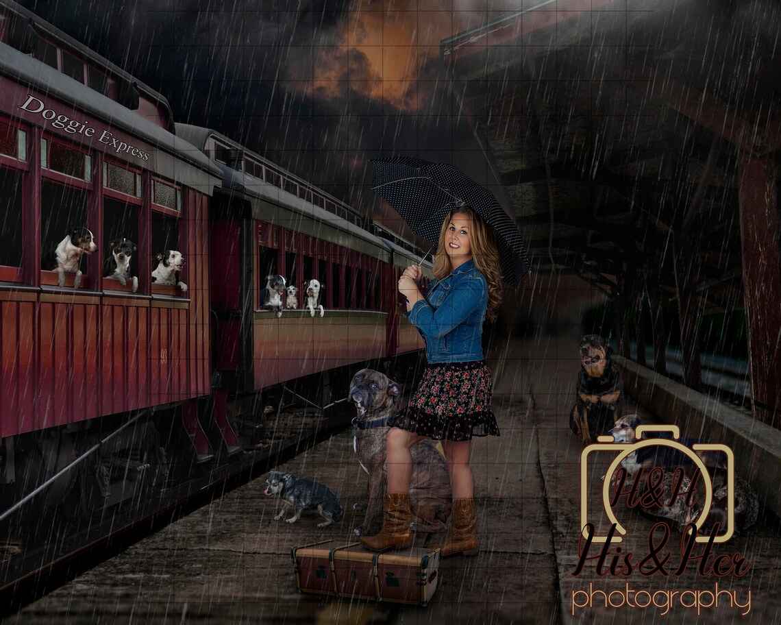 Train Station Digital Background Digital Backdrop/digital - Etsy