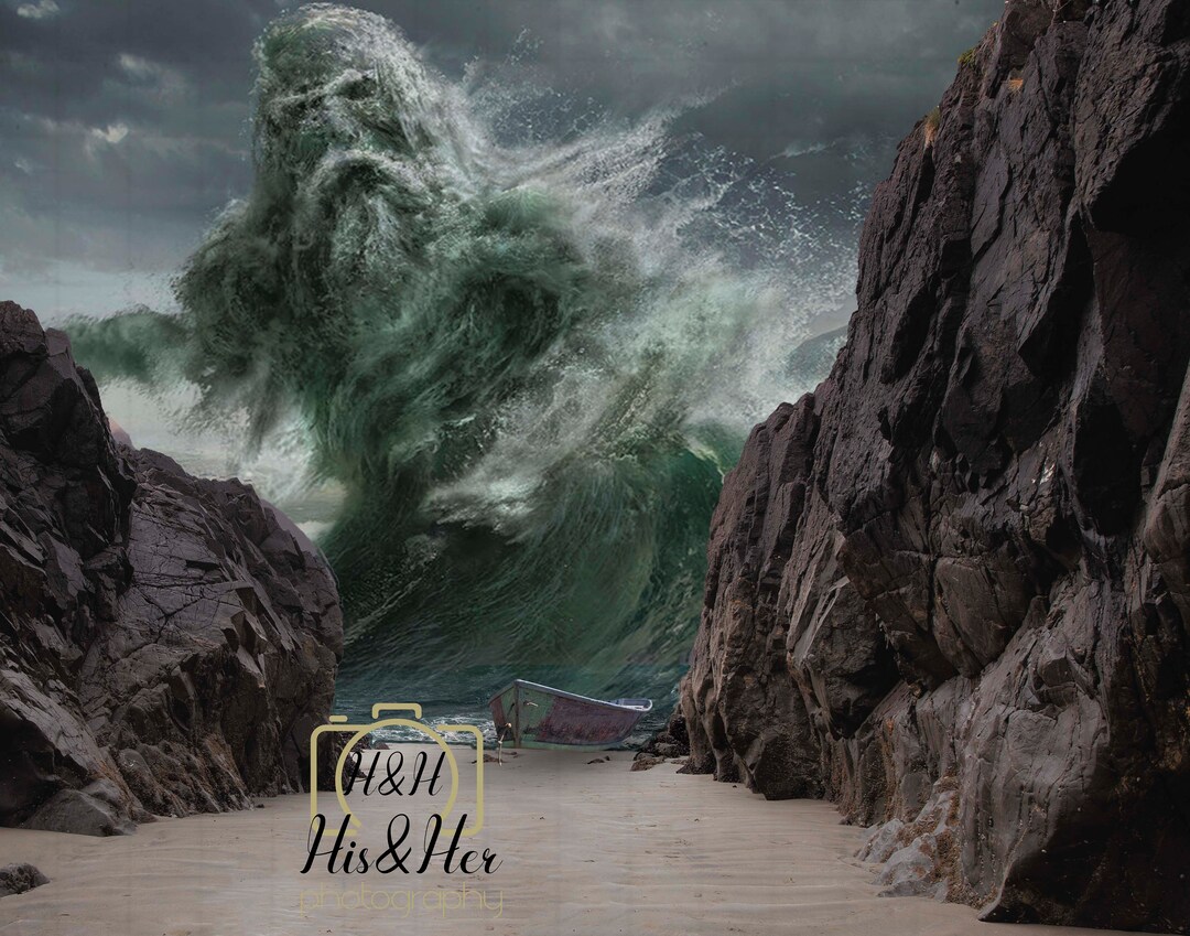 Poseidon, Ocean, Digital Background, Digital Backdrop, Digital ...