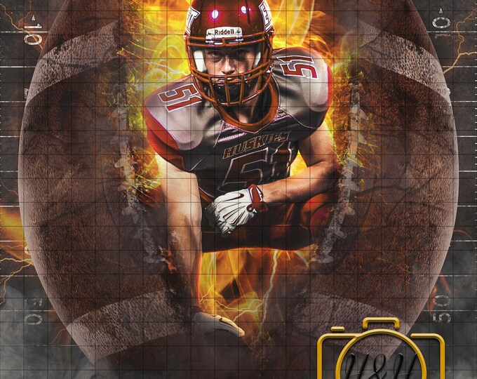 Football Touchdown Explosion, Digital Background, Digital Backdrop ...