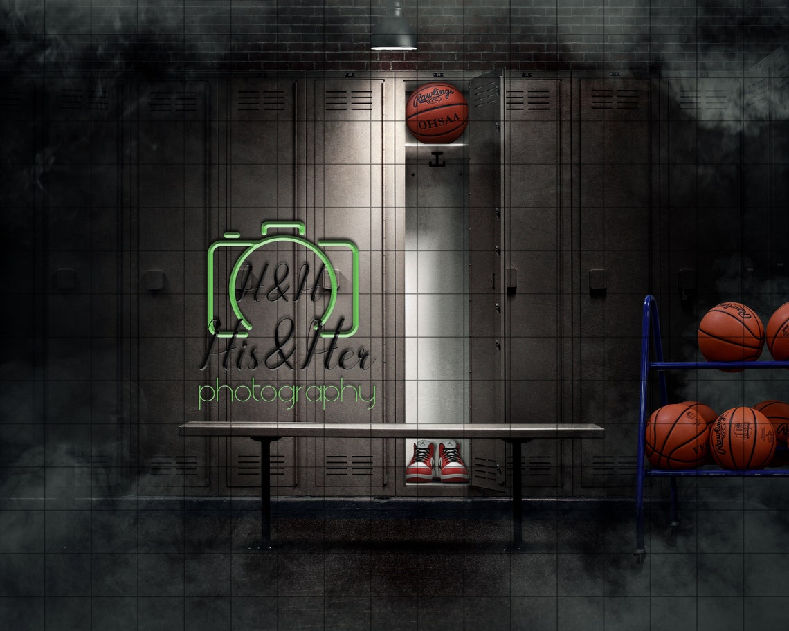 Locker Room Basketball Digital Background Digital Backdrop - Etsy