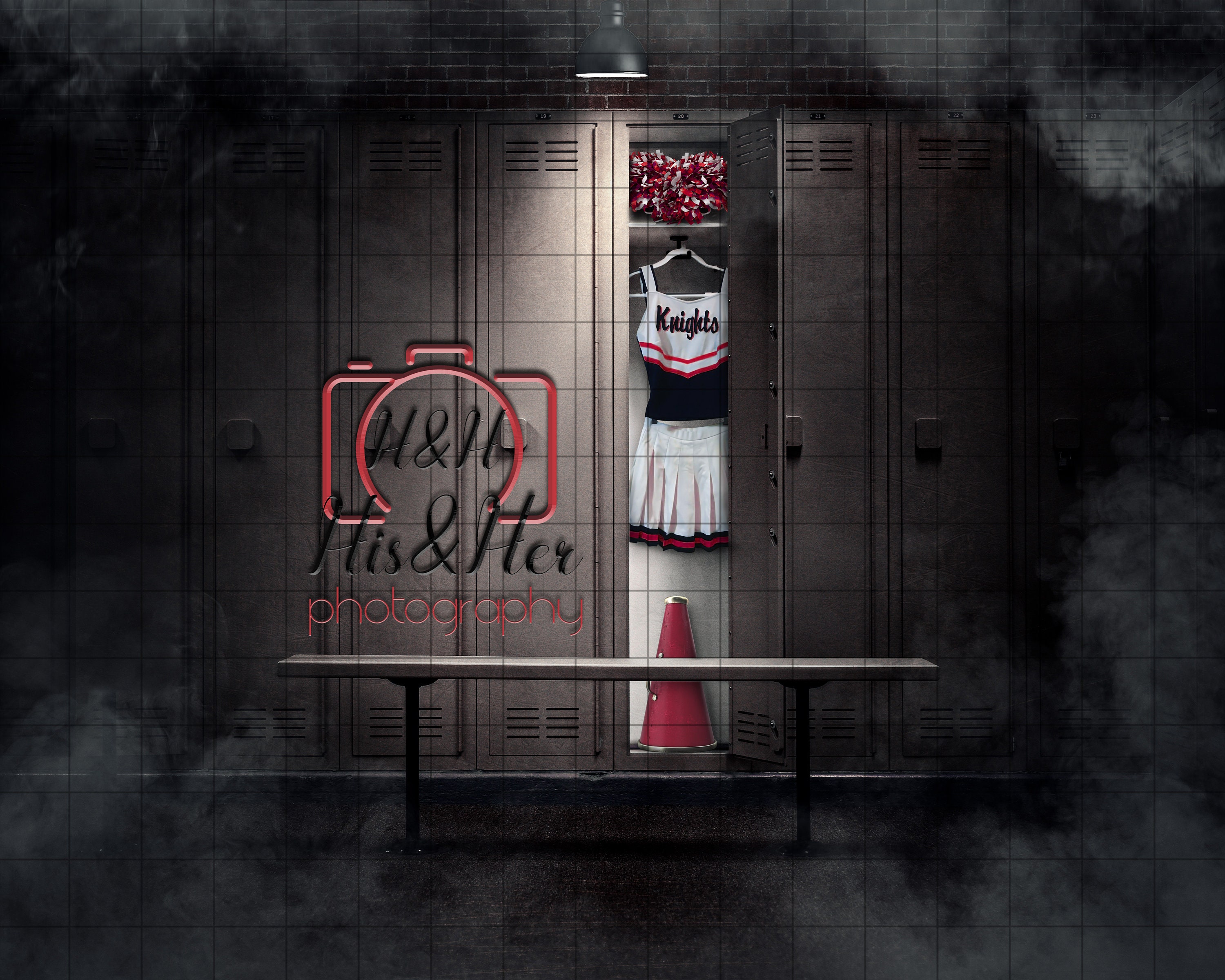 Cheerleader Locker Room Digital Background Digital Backdrop - Etsy