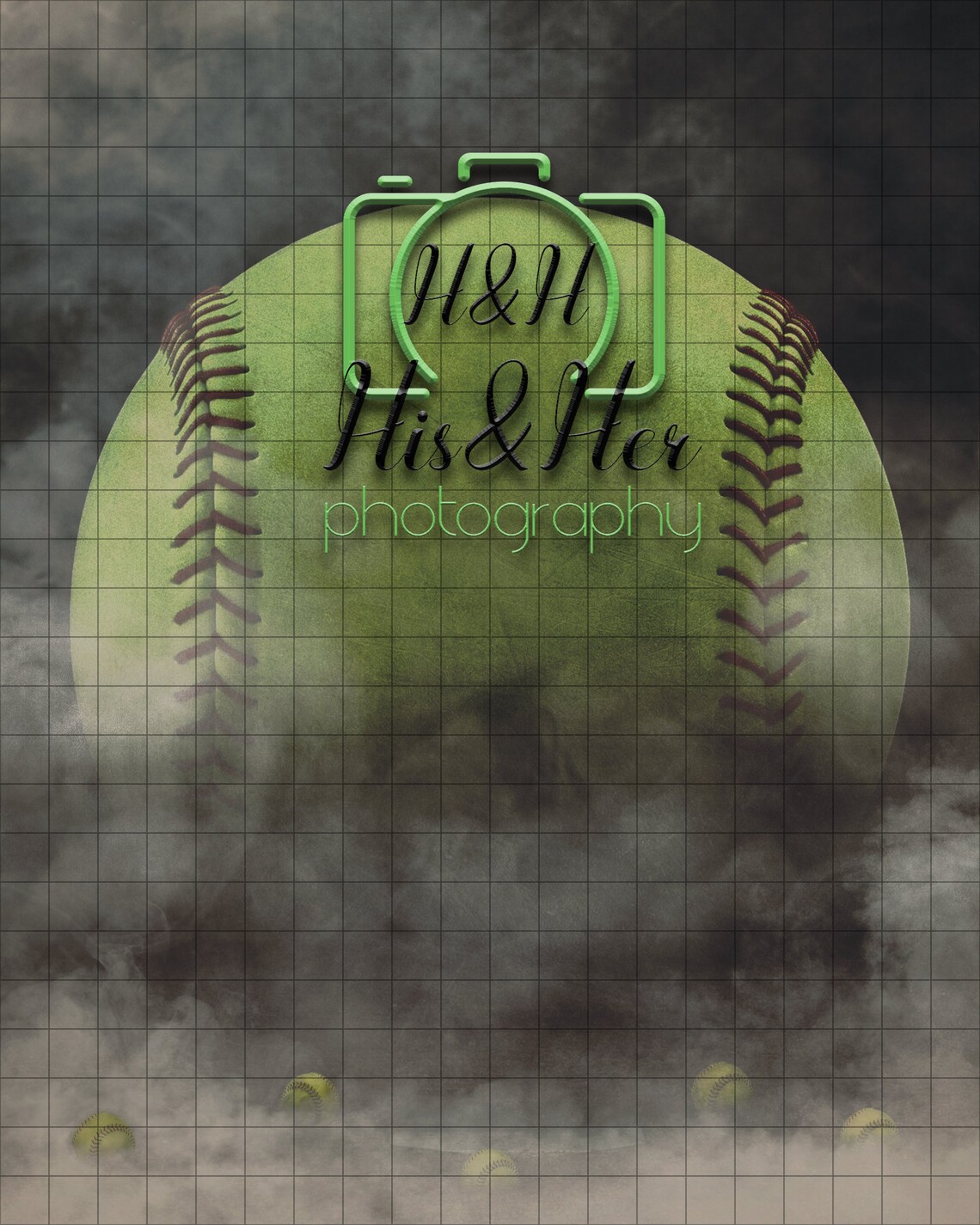 Smoky Softball Sports, Digital Background, Digital Backdrop, Digital ...