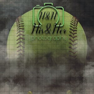 Smoky Softball Sports, Digital Background, Digital Backdrop, Digital ...