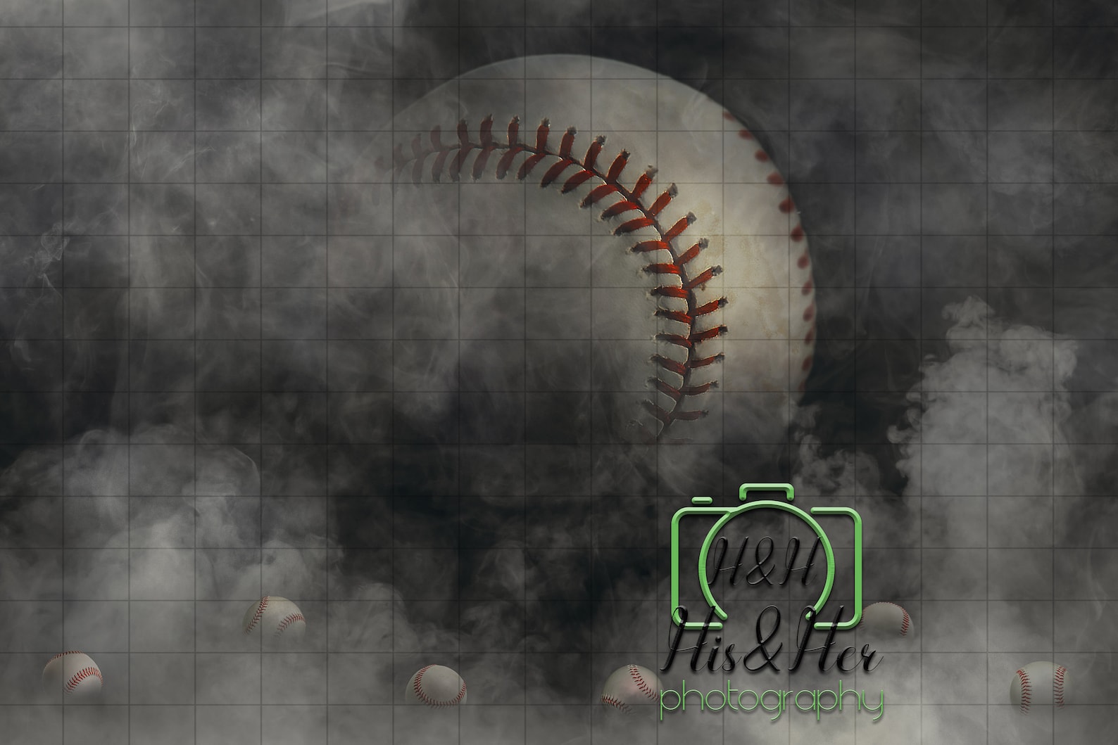 Smoky Baseball Digital Background Digital Backdrop Digital | Etsy