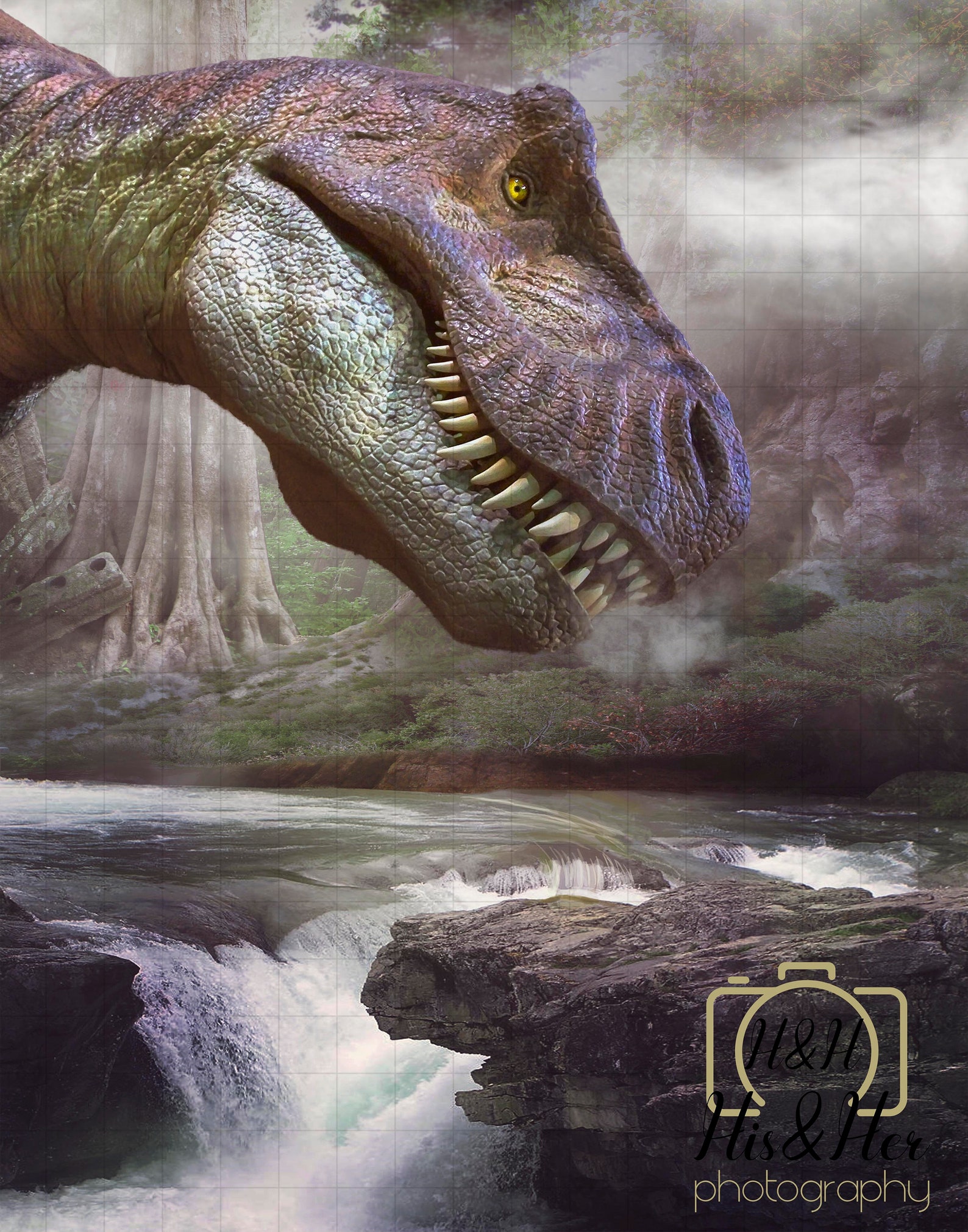 T Rex Digital Background Digital Backdrop Digital Composite | Etsy