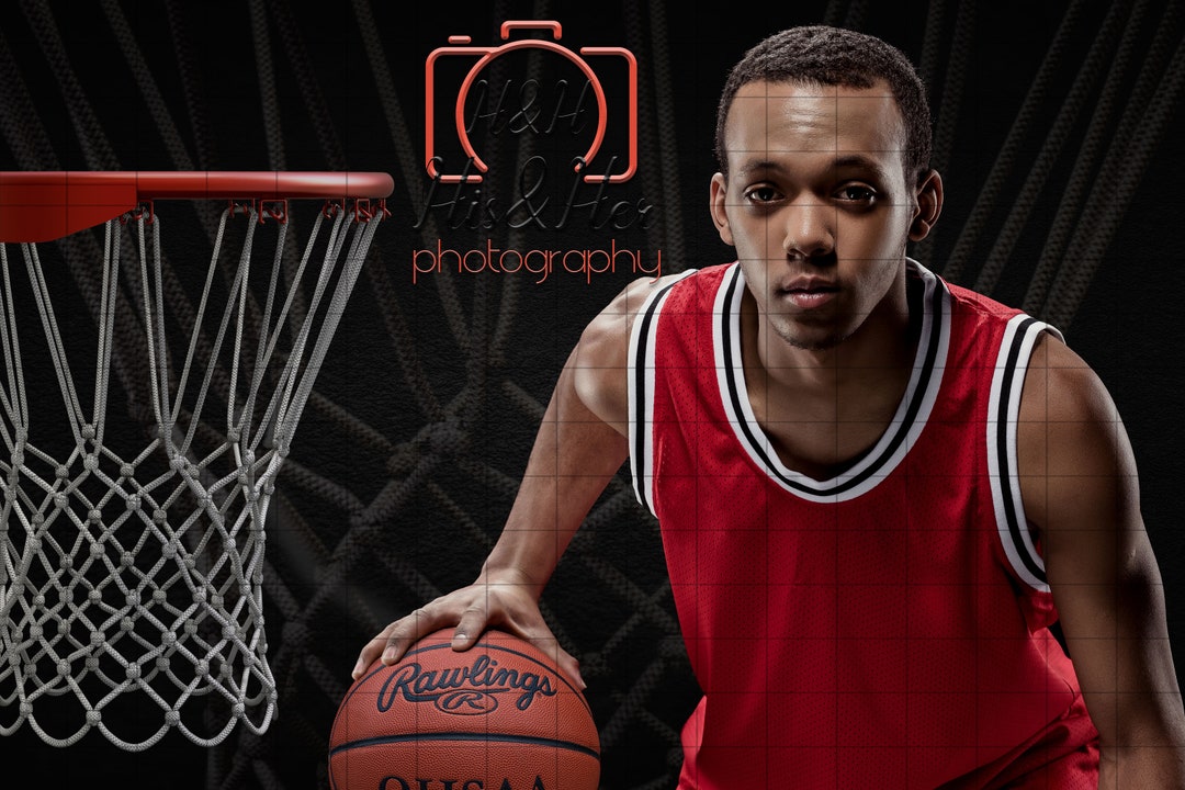 Basketball Player Rim Portrait, Digital Background, Digital Backdrop ...