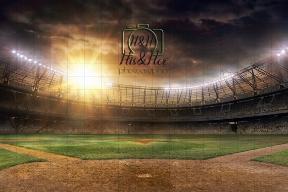 Baseball Field Background At Night